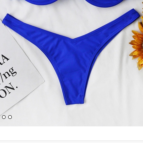 Swim | Royal Blue Thong Bikini | Poshmark